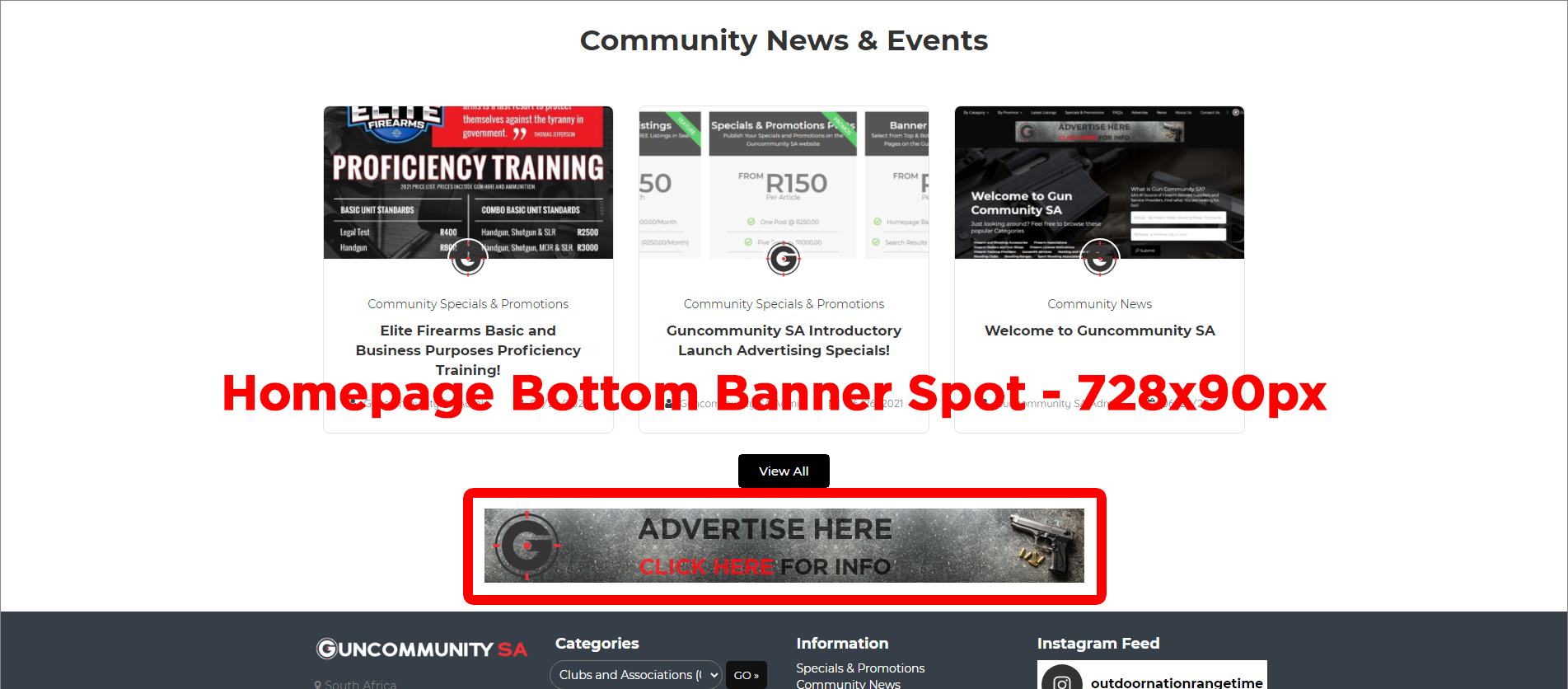 Gun & Firearm Advertising with Gun Community SA
